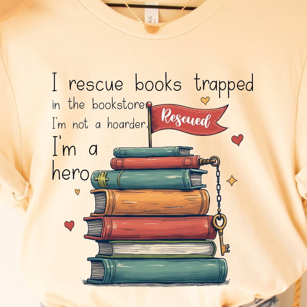 Hot Trending Funny Book Reader I Rescue Books Trapped In The Bookstore ...