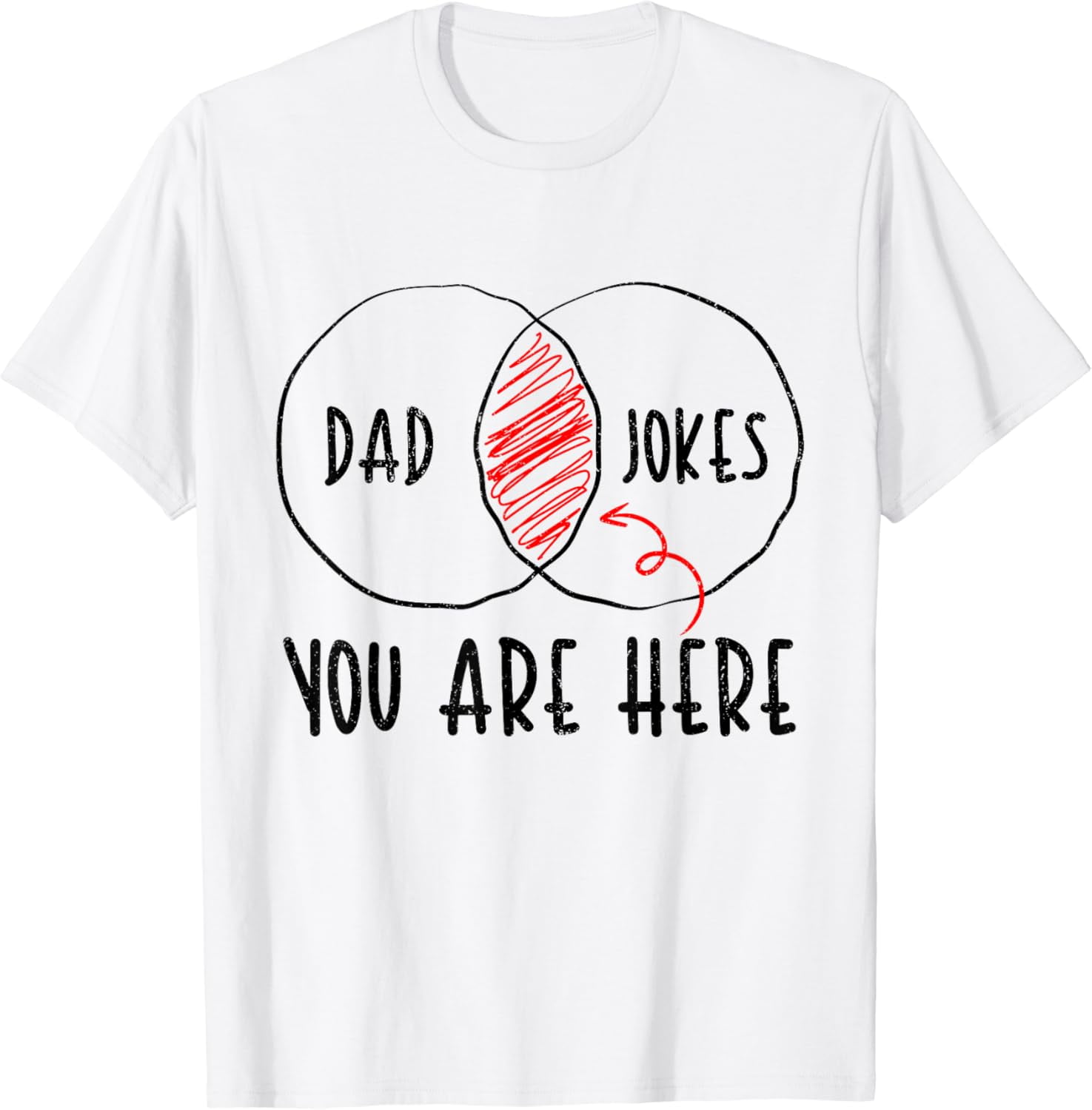 Hot Trending Funny Dad Venn Diagram You Are Here Fathers Day Vintage ...