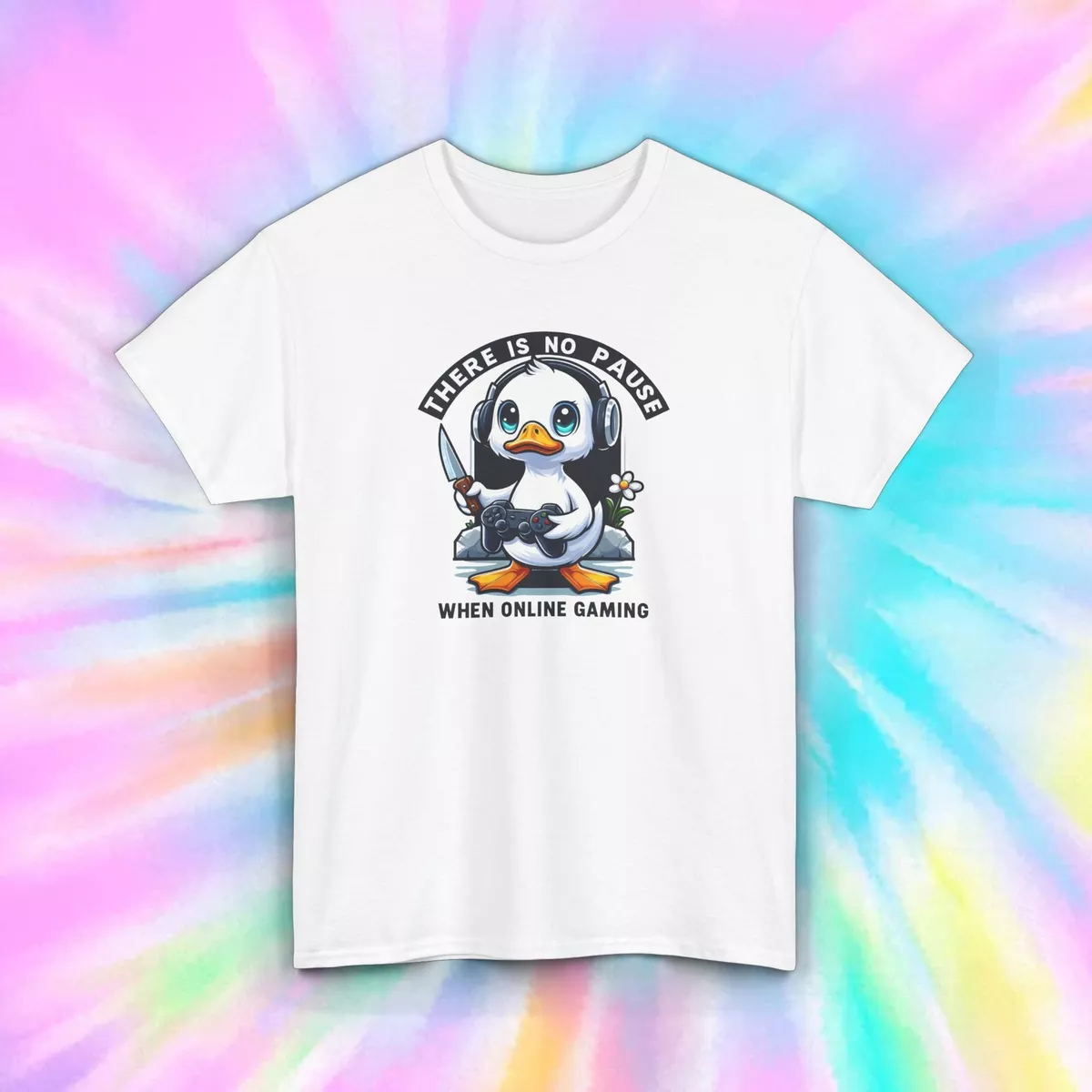 Hot Trending Funny Duck There Is No Pause When Gam Shirt Gamer Video ...