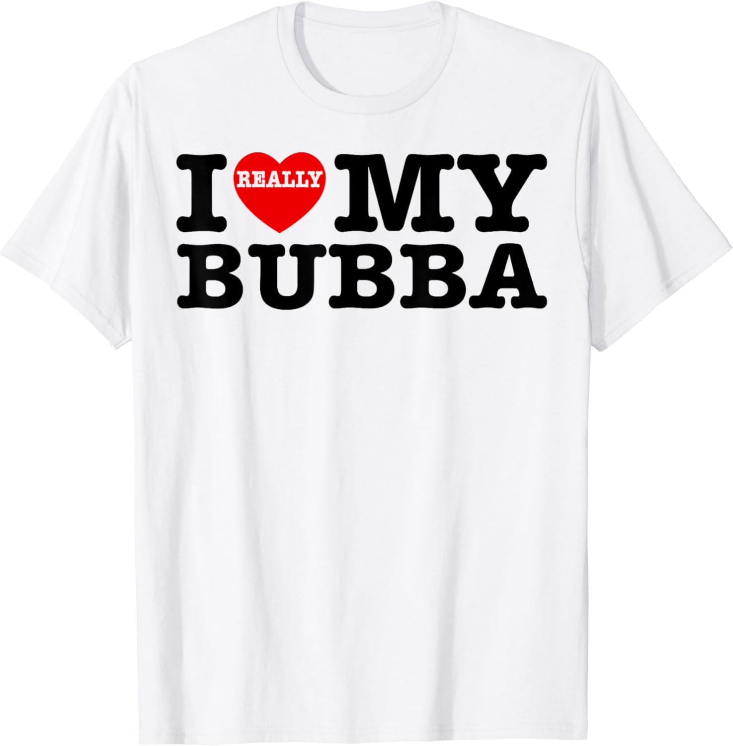 Hot Trending Funny I Love My Bubba I Heart Brother Fathers Day Women ...