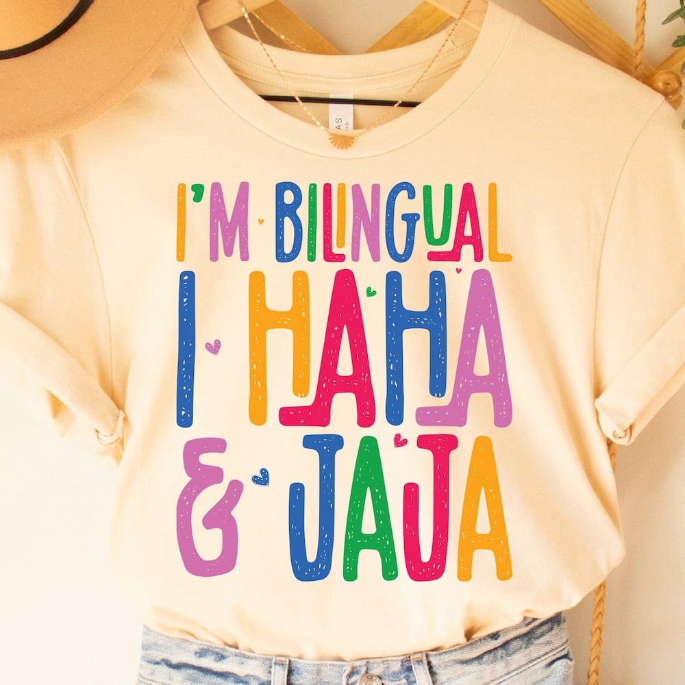 Hot Trending Funny Spanish Teacher I'M Bilingual I Haha And Jaja ...