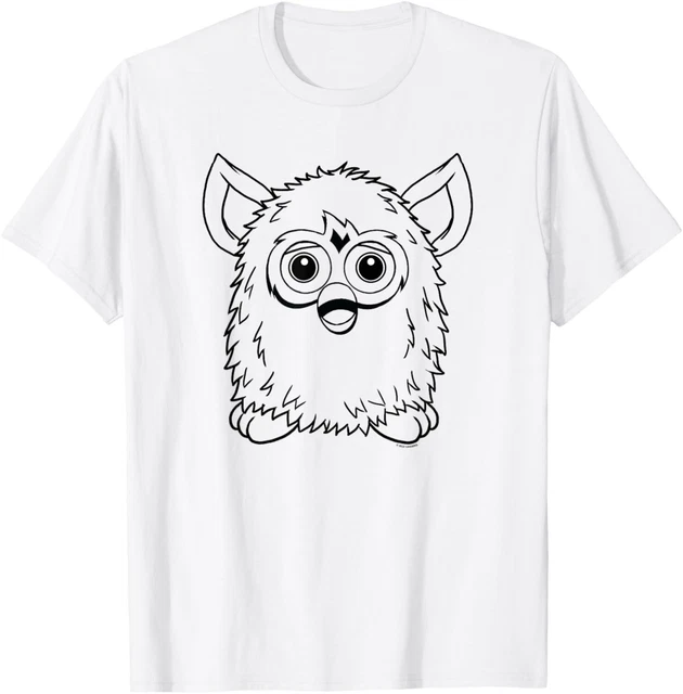 Hot Trending Furby Classic Toy Outline Vintage Smiling Portrait Design ...