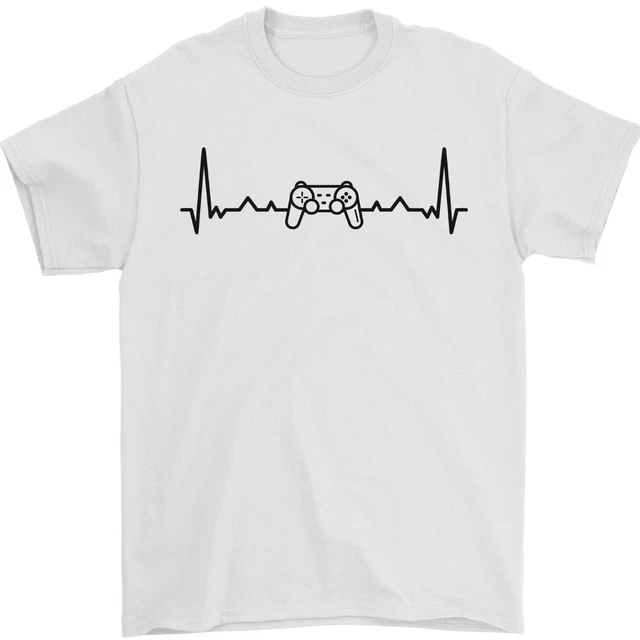 Hot Trending Gaming ECG Video Games Console Controller T-Shirt Design ...