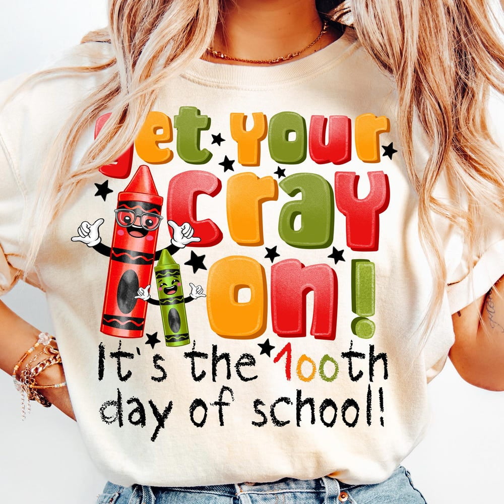 Hot Trending Get Your Crayon Its The 100Th Day Of School, In My 100 ...