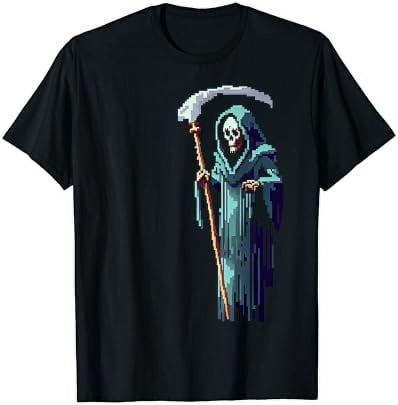 Hot Trending Goth Gamer 8 Bit Pixel Art Video Game Grim Reaper Of Death ...