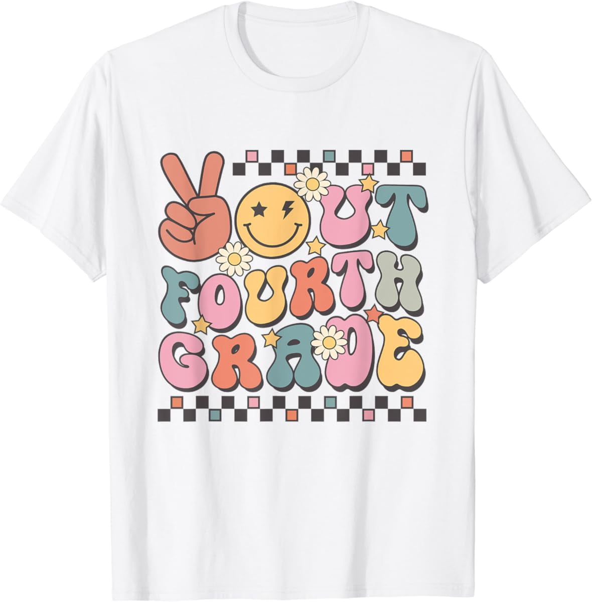 Hot Trending Groovy Last Day Of School 4th Grade Peace Out Fourth Grade ...