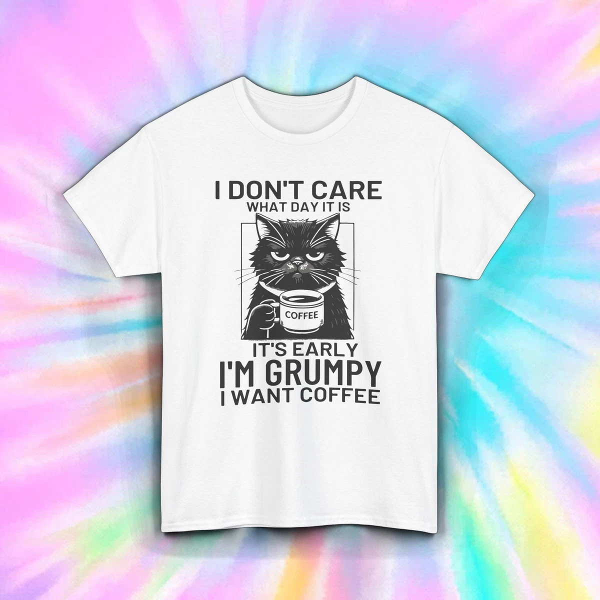 Hot Trending Grumpy Cat Coffee Shirt Funny Morn Mood Animal LOverer ...
