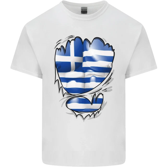 Hot Trending Gym The Greek Flag Ripped Muscles Greece T-Shirt Design ...