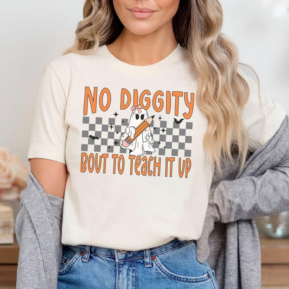 Hot Trending Halloween Teacher Shirt Trick or Teach Shirt Spooky ...