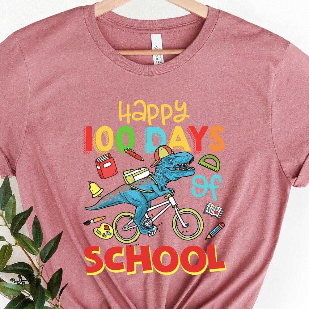 Hot Trending Happy Dinosaur T-Rex School ,Teacher, 100 Magical Days ...
