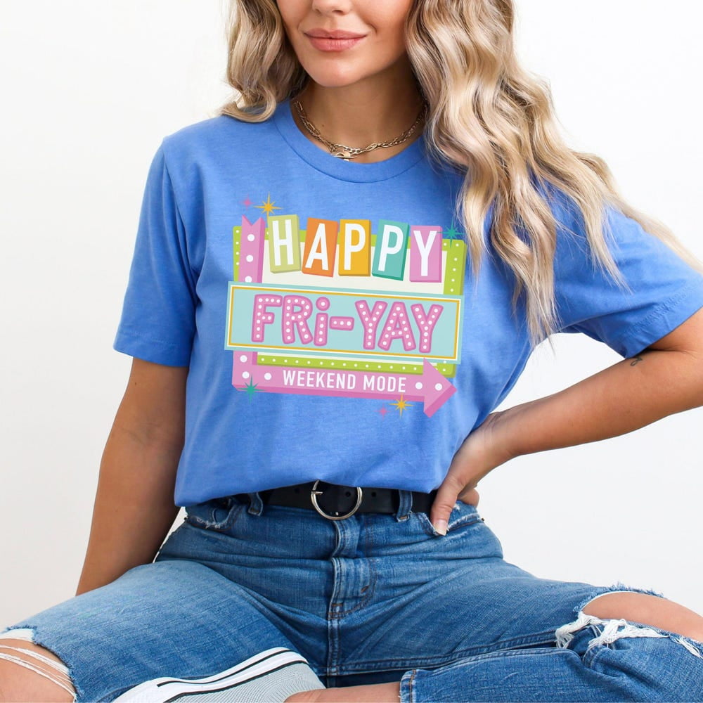 Hot Trending With Happy Friday Fri-Yay Shirt Friday Teacher Shirt Weekend Shirt For Teachers ...