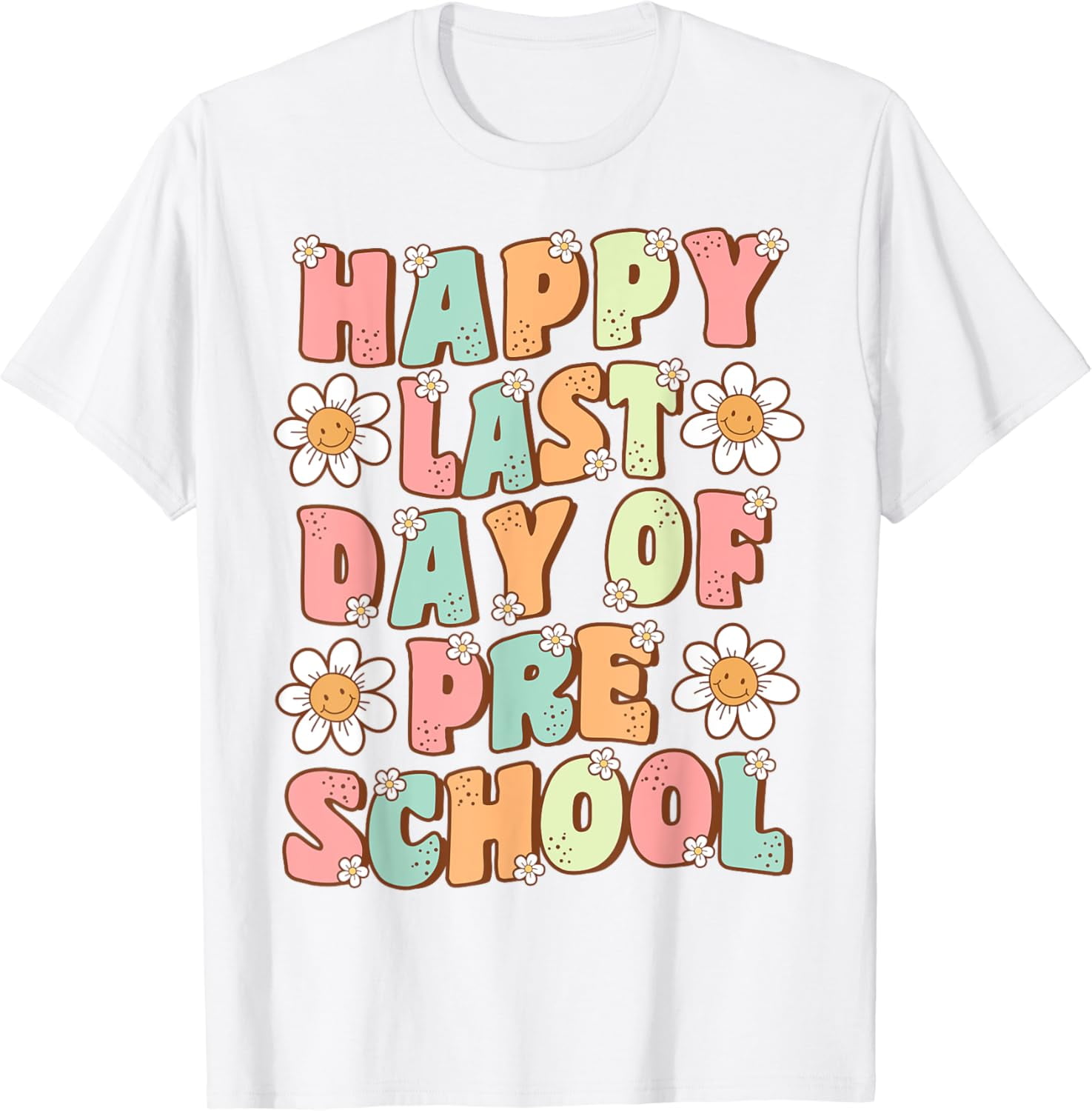 Hot Trending Happy Last Day Of Preschool Cute Groovy Prek Teacher ...