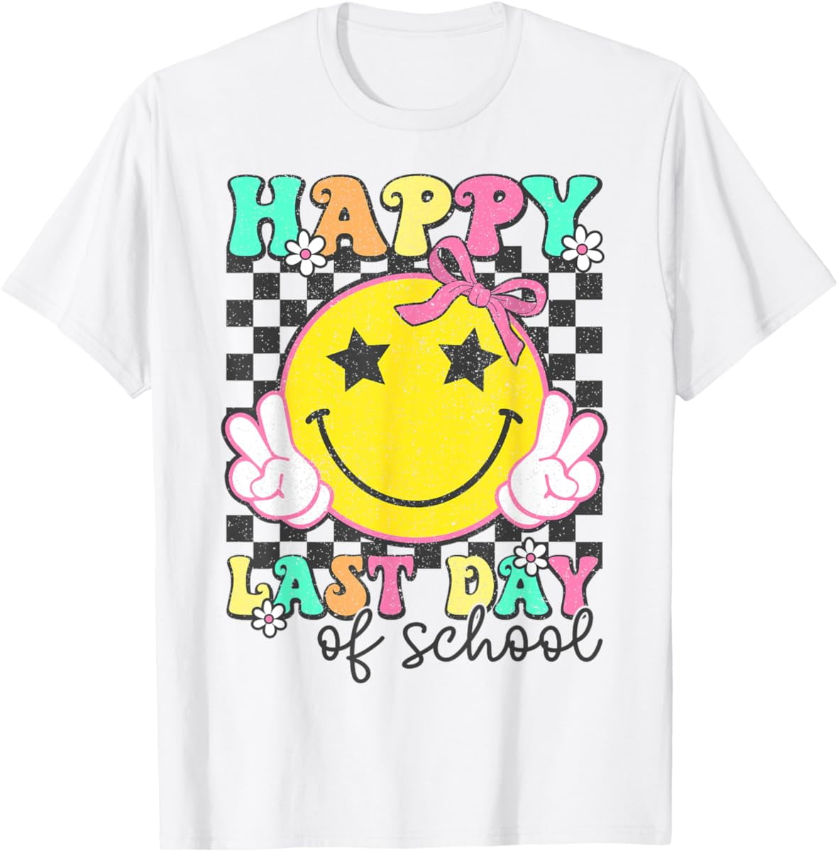 Hot Trending Happy Last Day of School Retro Groovy School Graduation ...