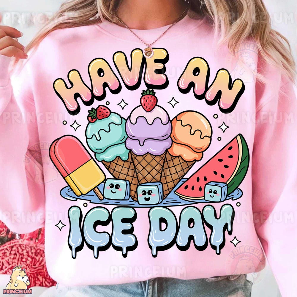 Hot Trending Have An Ice Day, Cute Summer Ice Cream Retro Popsicle And ...