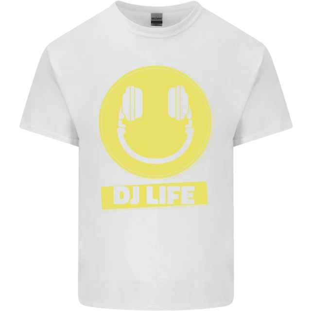 Hot Trending Headphones DJ Life Acid Face Vinyl Decks T-Shirt Design ...