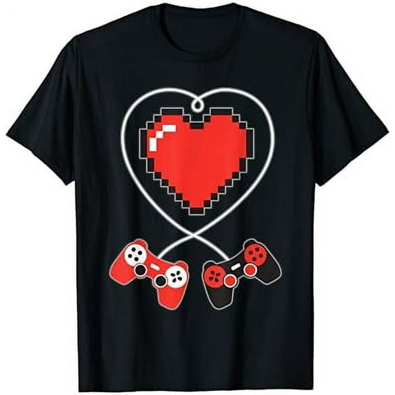 Hot Trending Heart Pixel Art Video-Game Controller Valentines Day Gamer ...