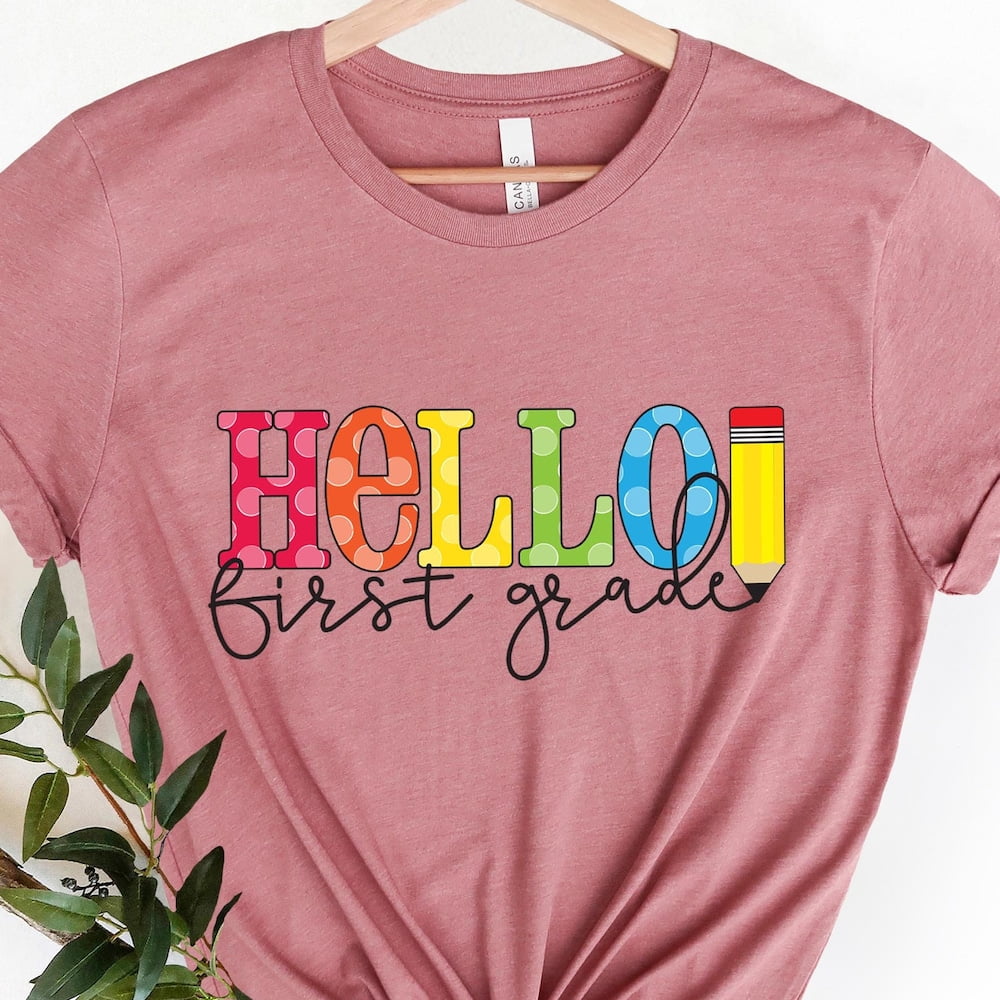 Hot Trending Hello First Grade, Back To School, Hello First Grade Rainbow, First Grade, First ...
