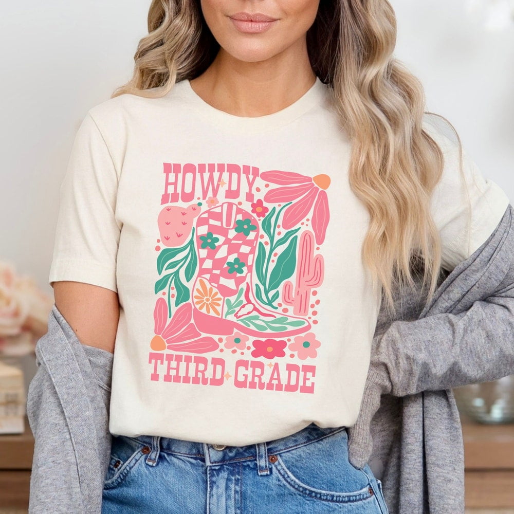Hot Trending Howdy Third Grade Teacher Shirt 3rd Grade Teacher Shirt ...
