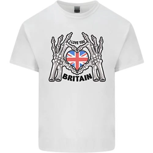 Hot Trending I Love You Great Britain Union Jack Flag UK T-Shirt Design ...