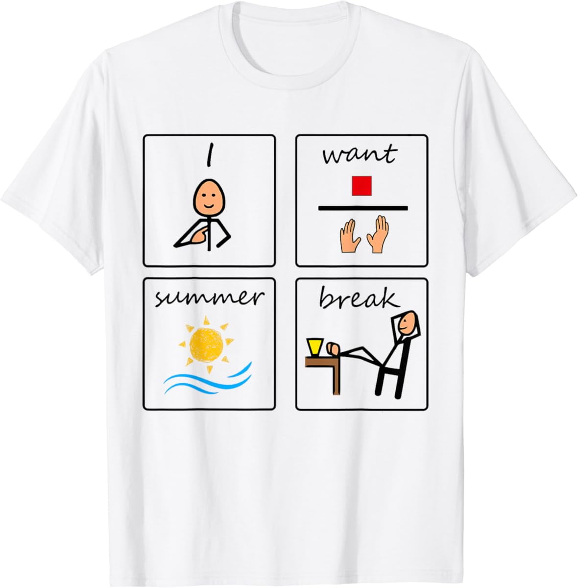 Hot Trending I Want Summer Break Teacher Last Day Of School Vacation T ...