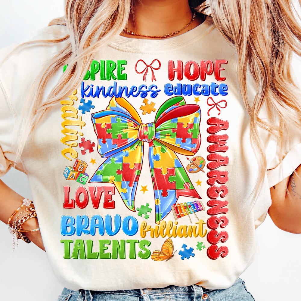 Hot Trending Inspire Hope Kindness Educate, Autism Awareness, Autism ...