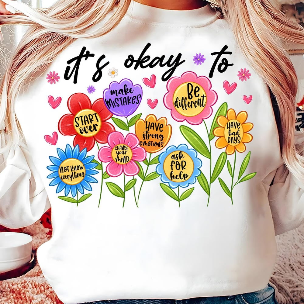Hot Trending It'S Okay To Boho Floral, Flowers, Motivational ...