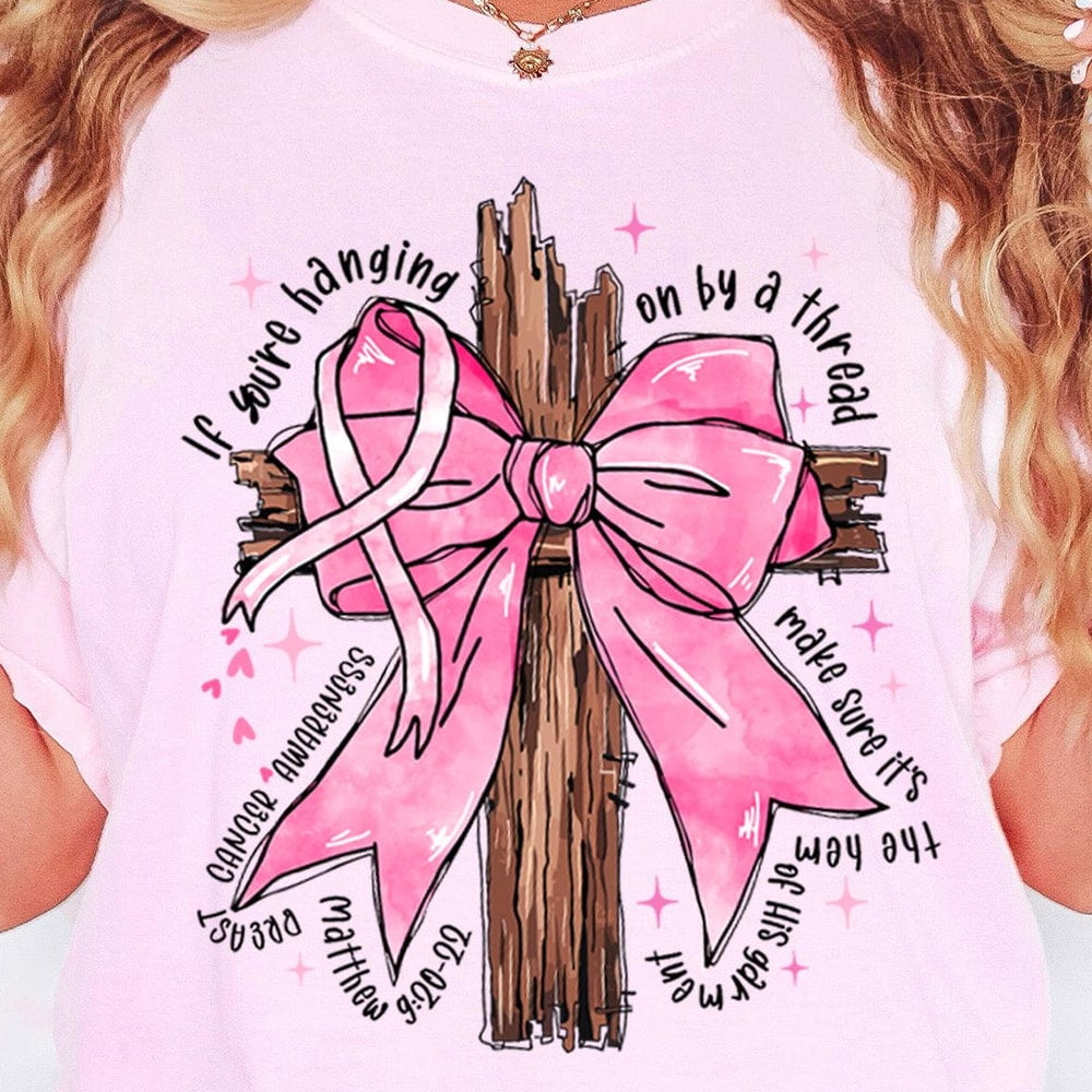 Hot Trending Jesus Pink Bow Cross Breast Cancer, Breast Cancer ...