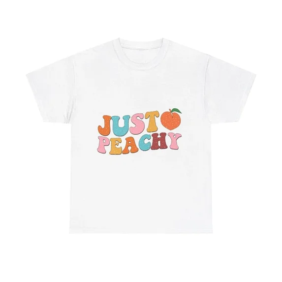Hot Trending Just Peachy T-Shirt Summer Vacation Vibes Relax Beach ...