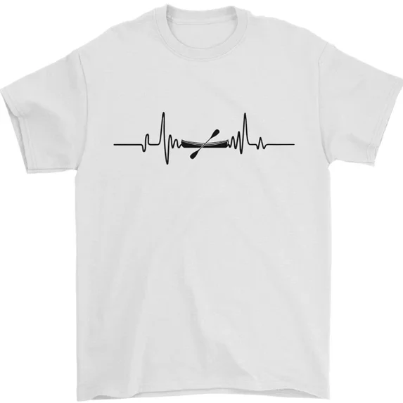 Hot Trending Kayak ECG Kayaking Heart Pulse T-Shirt Design Preview Only ...