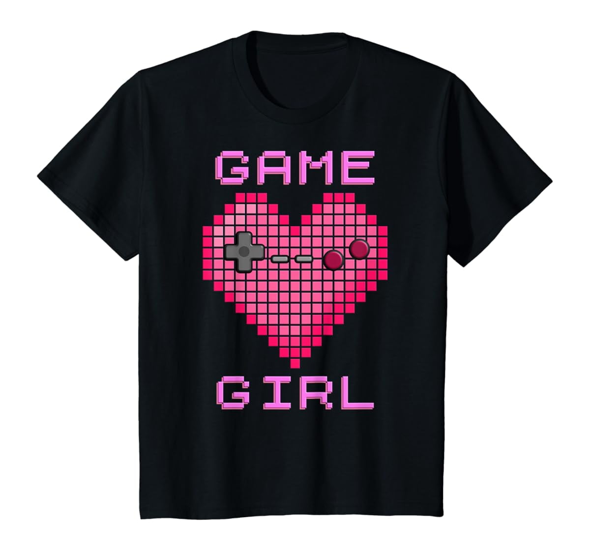 Hot Trending Kids Video Game Girl Retro Gaming Pixel Heart Controller T ...