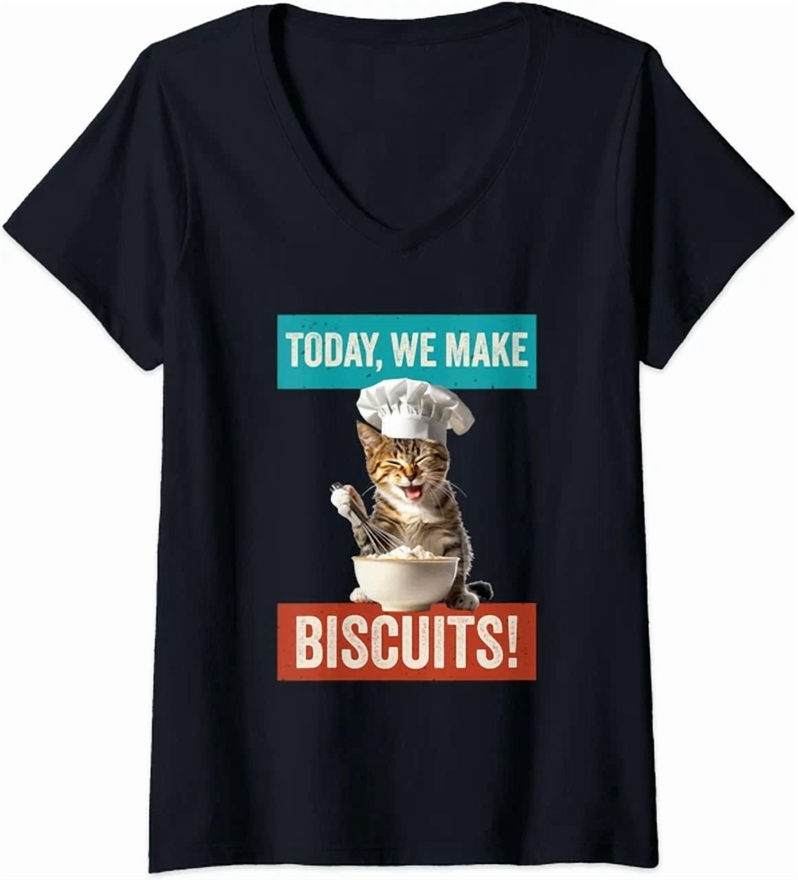 Hot Trending Kiraa Tee With Cat Make Biscuits Cat Baker Kitten Cook Cat ...