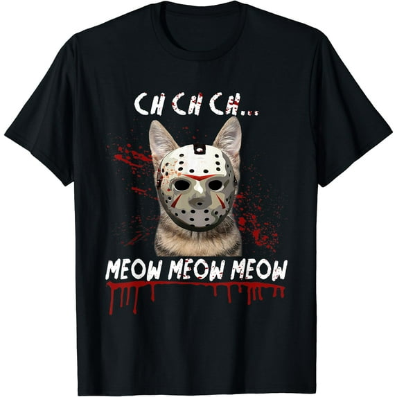 Hot Trending Kiraa Tee With Ch Ch Ch Meow Meow Scary Friday Cat Unisex ...