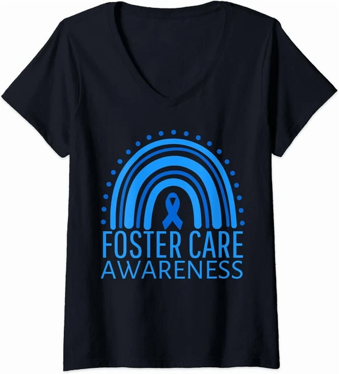 Hot Trending Kiraa Tee With Foster Care Awareness Month Rainbow Ribbon ...