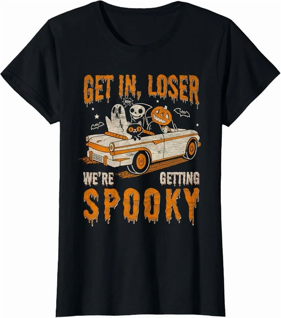 Hot Trending Kiraa Tee With Get In Loser We'Re Getting Spooky Theme T ...