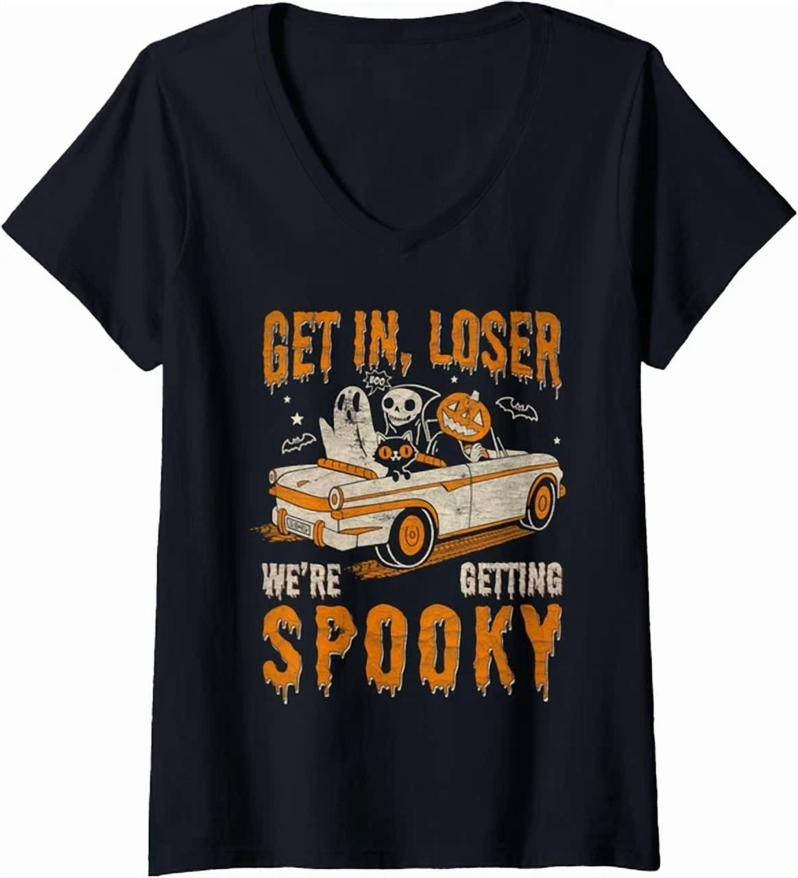 Hot Trending Kiraa Tee With Get In Loser We'Re Getting Spooky Theme ...