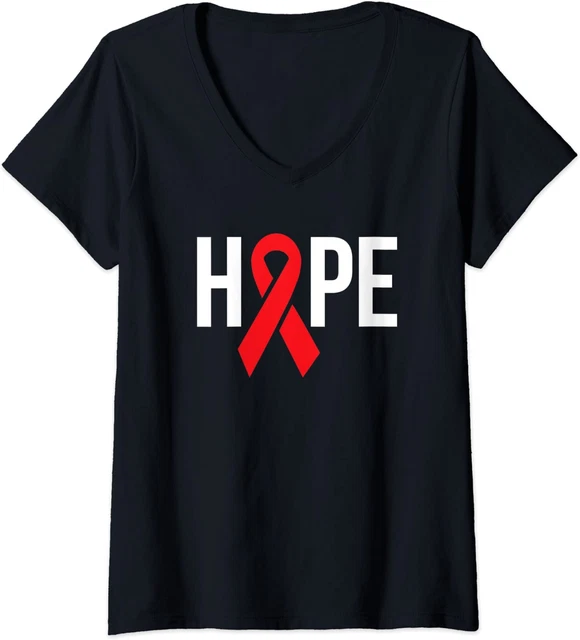 Hot Trending Kiraa Tee With Hope Aids Hiv Red Ribbon Awareness World ...