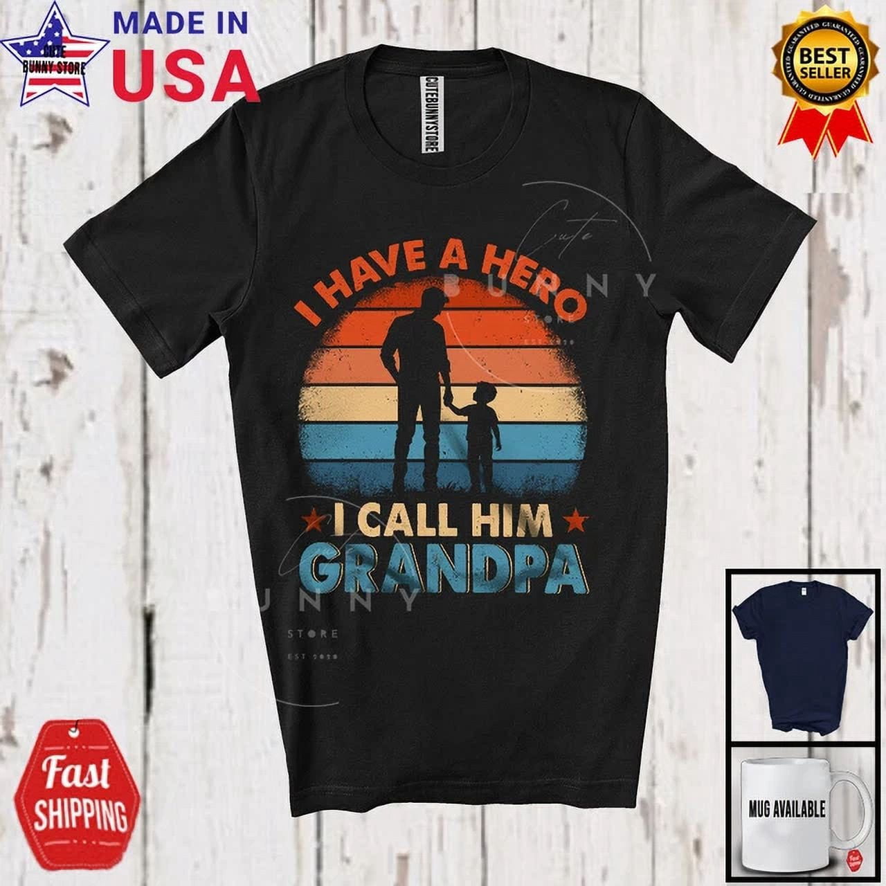 Hot Trending Kiraa Tee With I Have A Hero I Call Him Grandpa, Proud ...