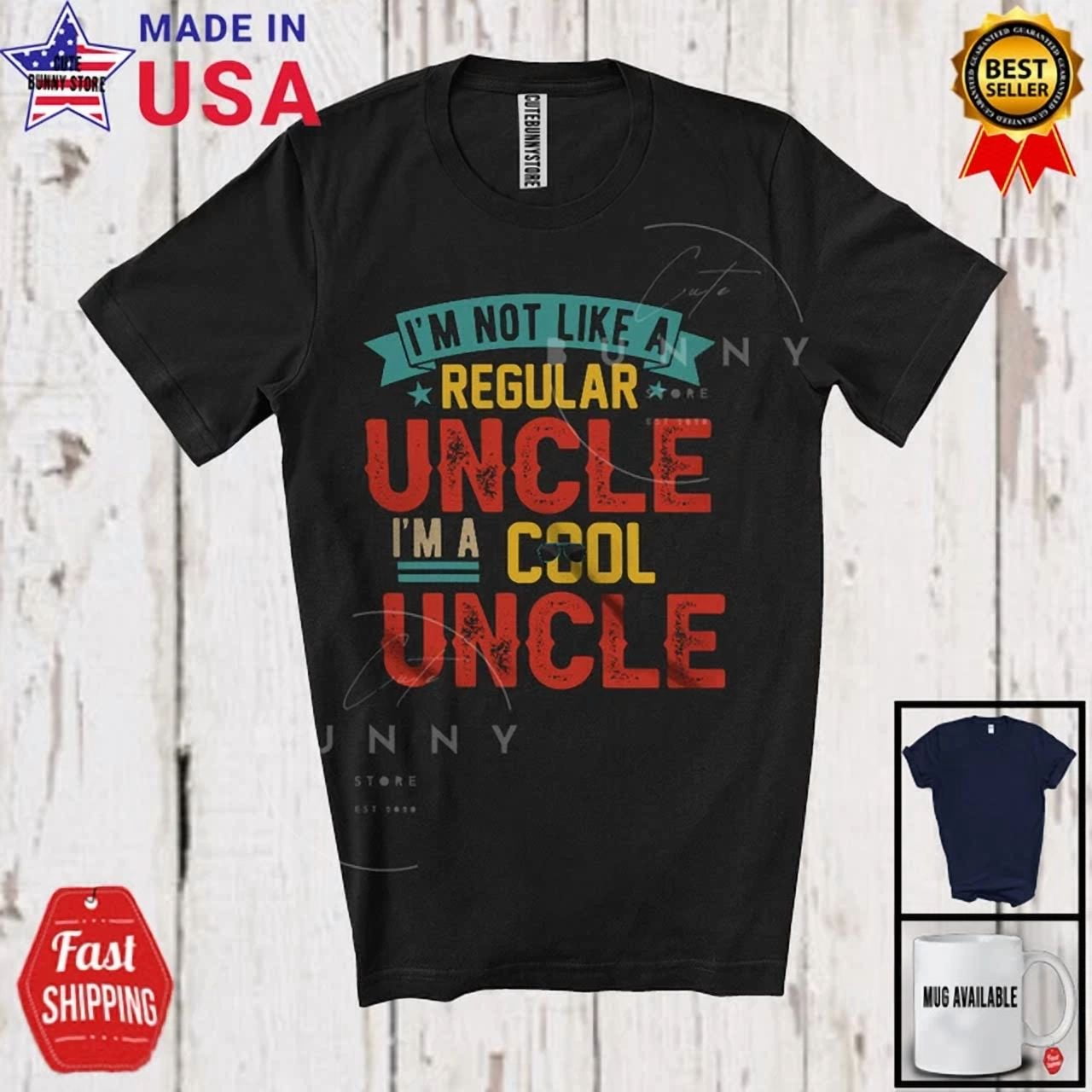 Hot Trending Kiraa Tee With I'M Not Like A Regular Uncle, Cool Father'S Day Vintage, Uncle ...