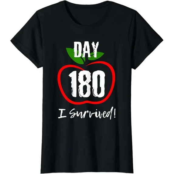 Hot Trending Kiraa Tee With I Survived 180 Days Cute Last Day Of School ...