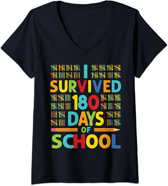 Hot Trending Kiraa Tee With I Survived 180 Days Of School Last Day Of ...