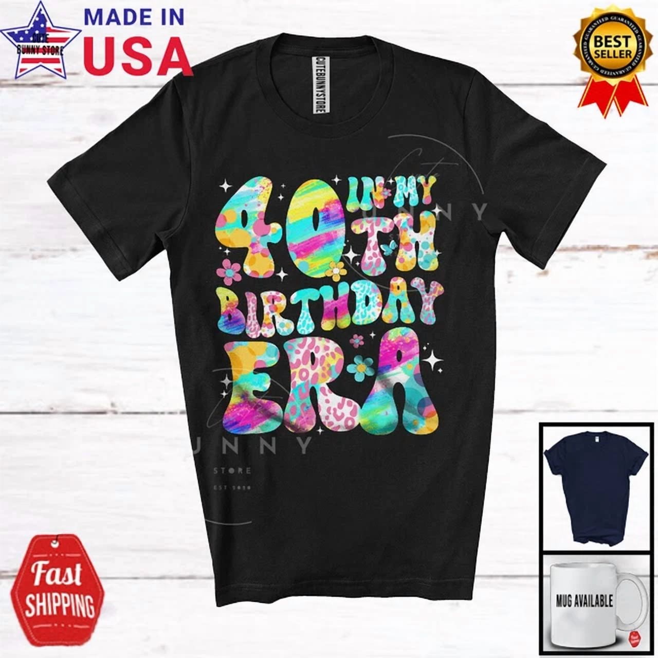 Hot Trending Kiraa Tee With In My 40Th Birthday Era; Colorful 40Th ...