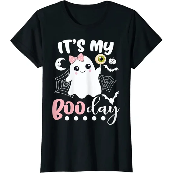 Hot Trending Kiraa Tee With Its My Boo Day Cute Birthday Ghost Pink Bow ...