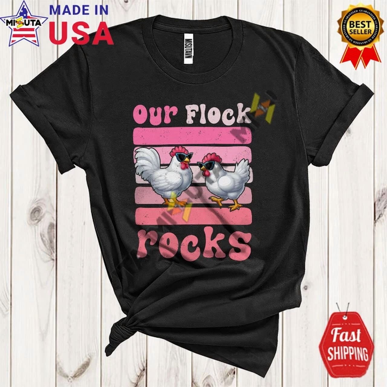 Hot Trending Kiraa Tee With Our Flock Rocks, Adorable Vintage Retro ...