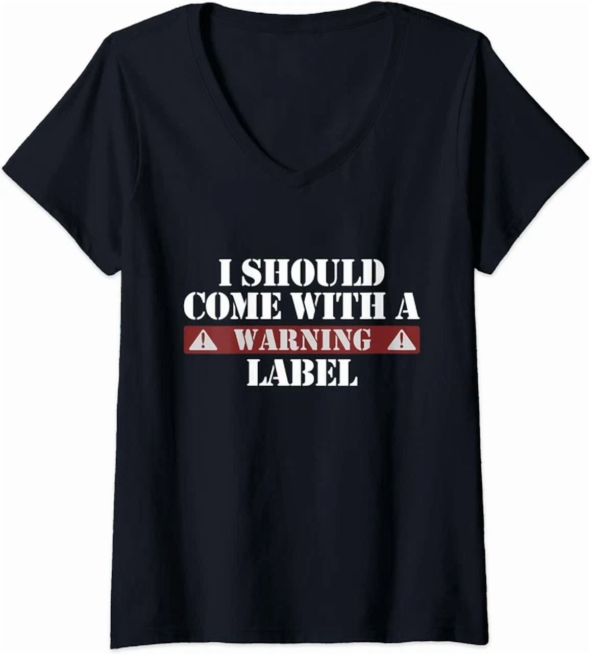 Hot Trending Kiraa Tee With Quote I Should Come With A Warning Label ...