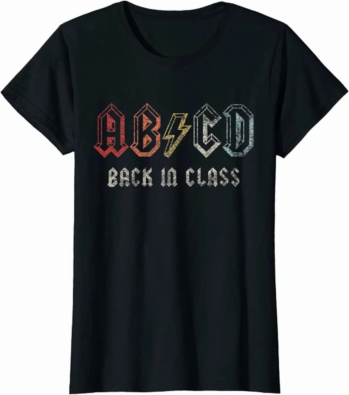 Hot Trending Kiraa Tee With Retro Abcd Alphabets Back In Class Back To ...