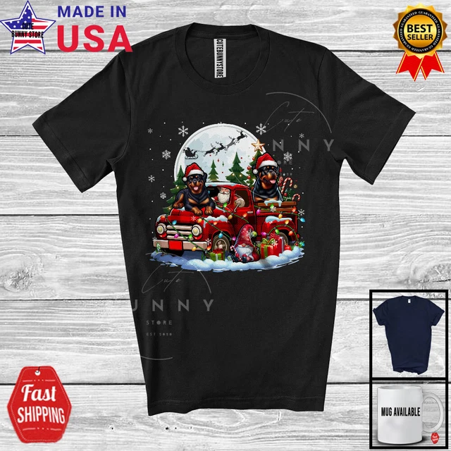Hot Trending Kiraa Tee With Rottweiler On Pickup Truck Red Plaid ...