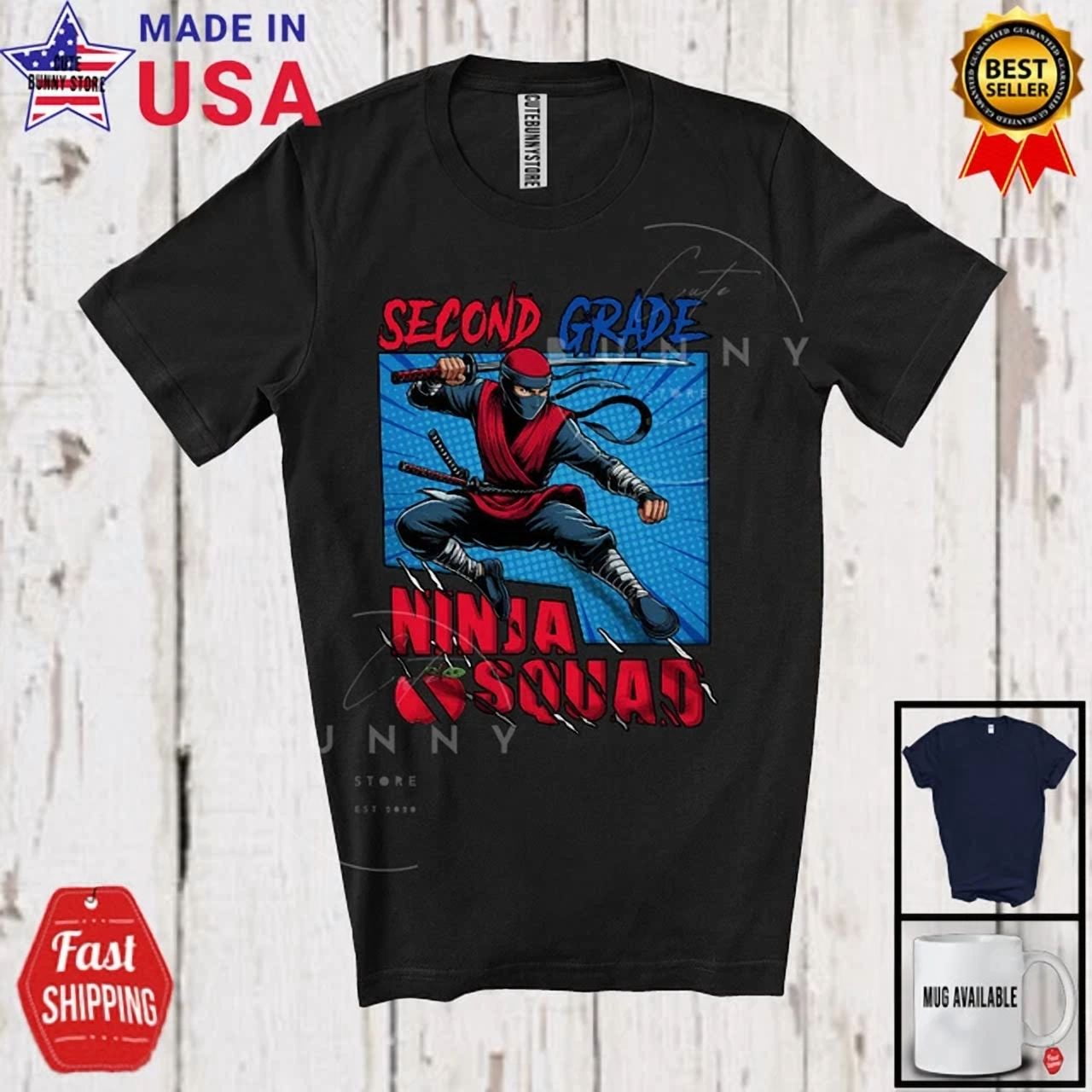 Hot Trending Kiraa Tee With Second Grade Ninja, Back To School Ninja ...