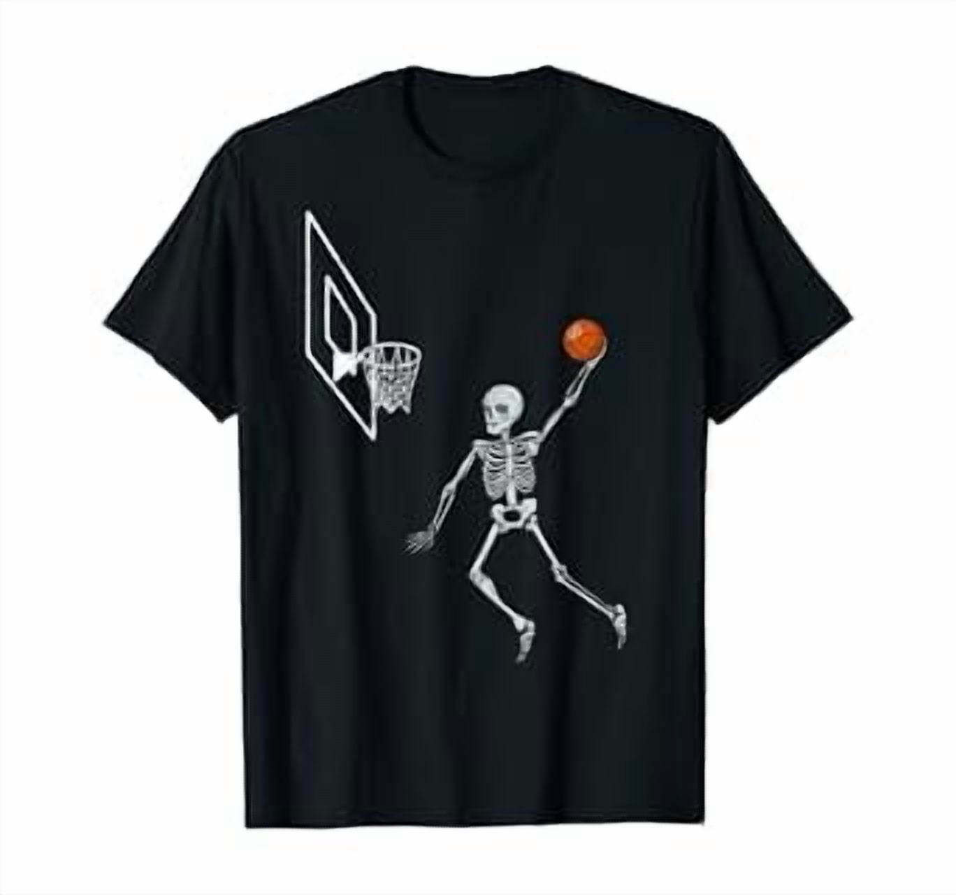 Hot Trending Kiraa Tee With Vintage Skeleton Basketball Player Dunking ...