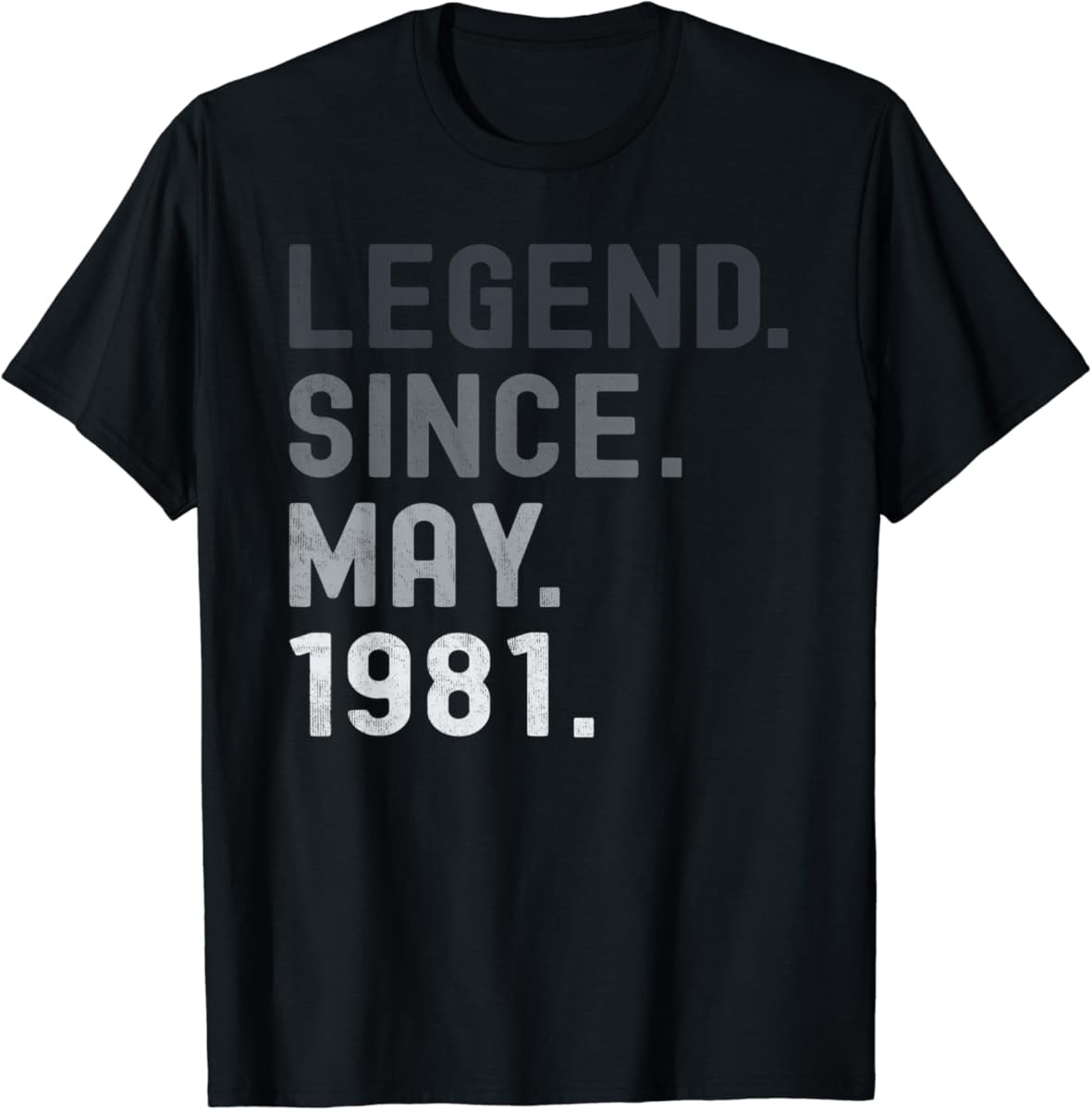 Hot Trending Legend Since May 1981 Shirt 40 Years Old 40th Birthday ...