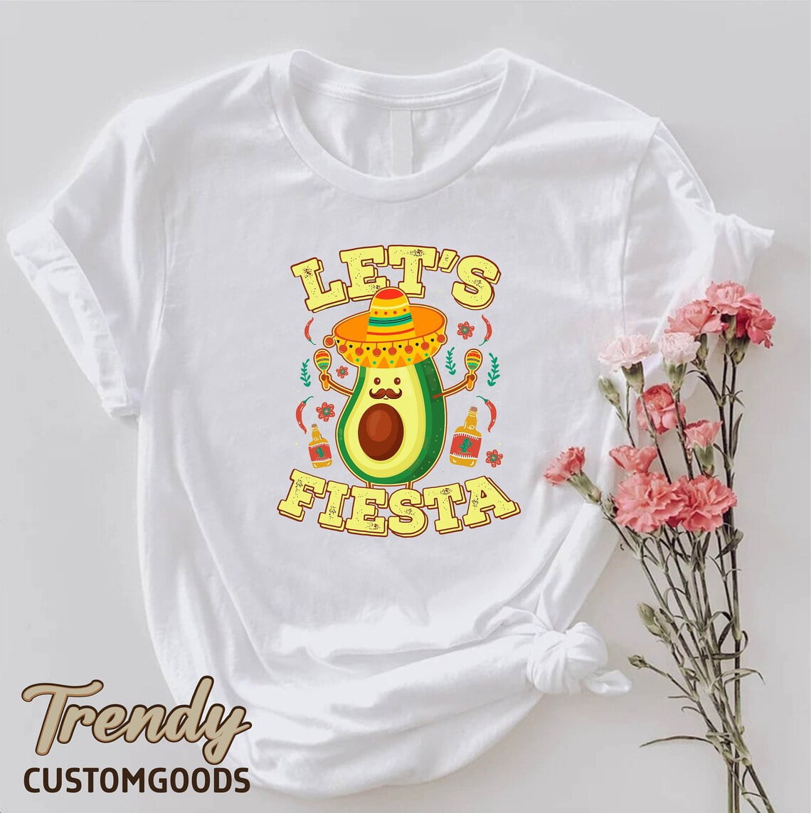 Hot Trending Lets Fiesta Shirt, Cinco De Mayo T-Shirt, Cute Mexican ...
